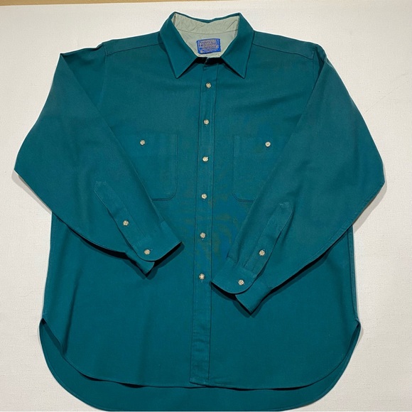 Pendleton | Shirts | Mens Vintage Pendleton Xl Rare Light Weight Green 0 Wool Almost Perfect ...